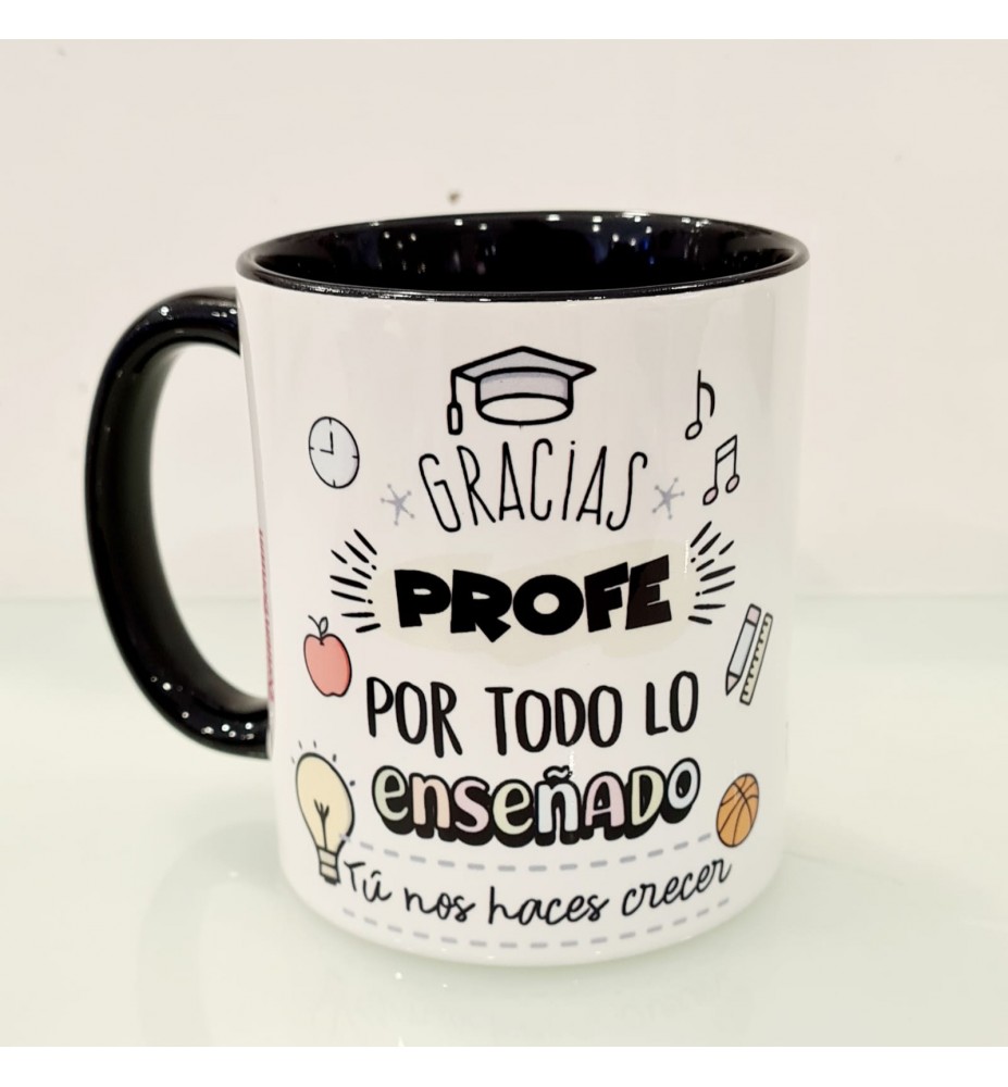 Taza Profe Gracias Enseñado